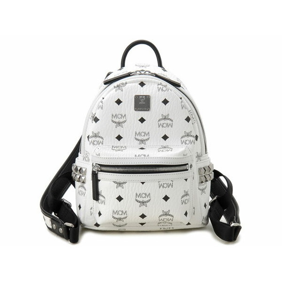 MCM | Bags | Mcm Mini Backpack Leather White | Poshmark